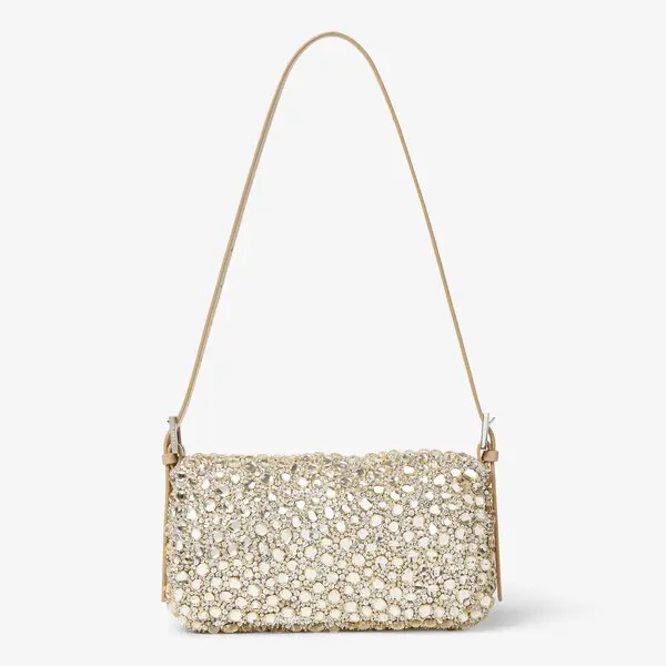 Fendi Baguette® 26424 Bag Embroidered With Cabochon Crystals